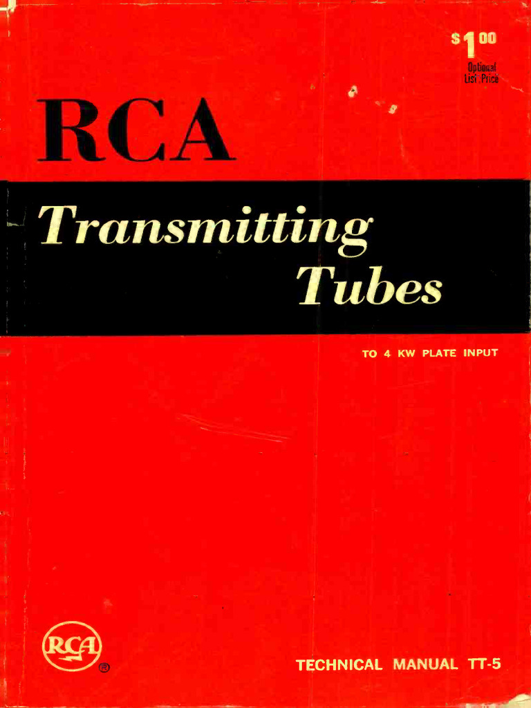 RCA-Transmitting-Tubes-1962 | PDF | Vacuum Tube | Amplifier