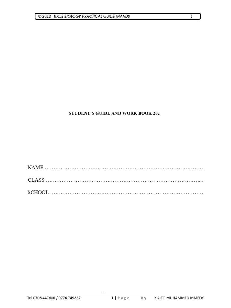 Biology practical book CBC 2022 | PDF | Carbohydrates | Soil