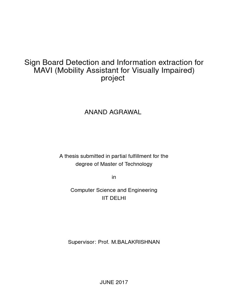 Sign Board Detection and Information Extraction For MAVI | PDF ...