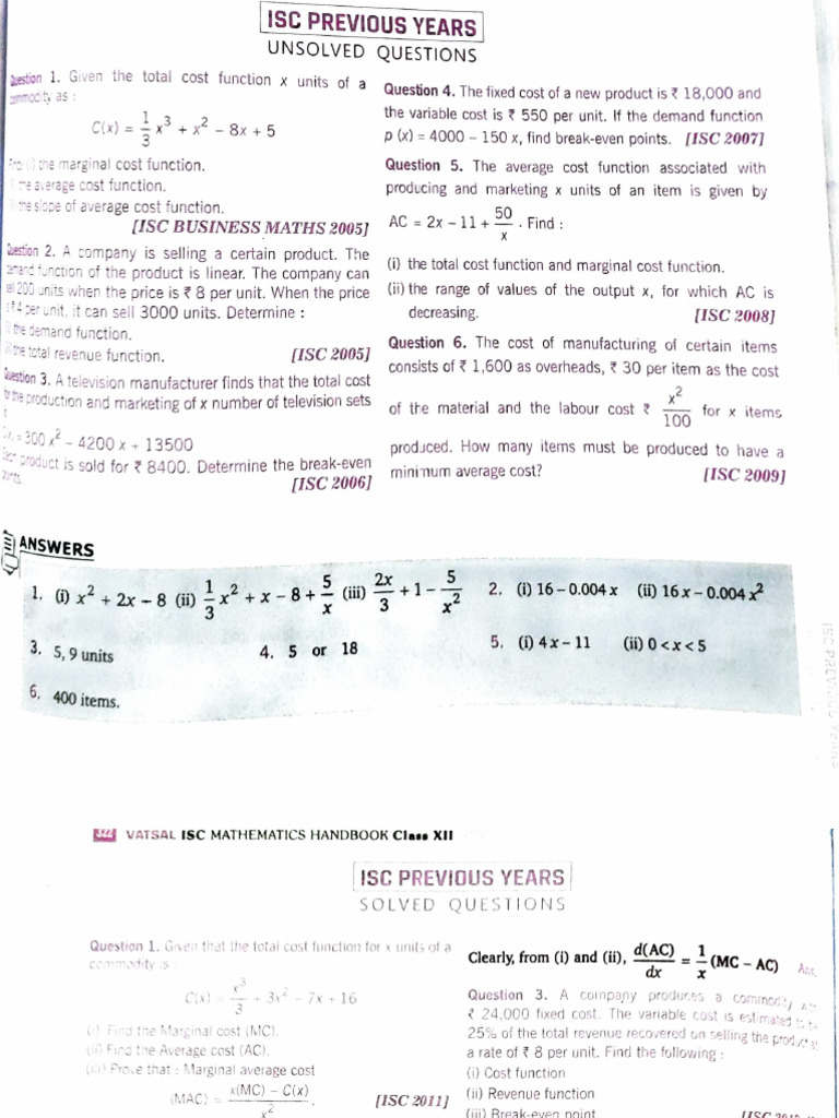 Applications of Calculus in Commerce | PDF | Average Cost | Marginal Cost