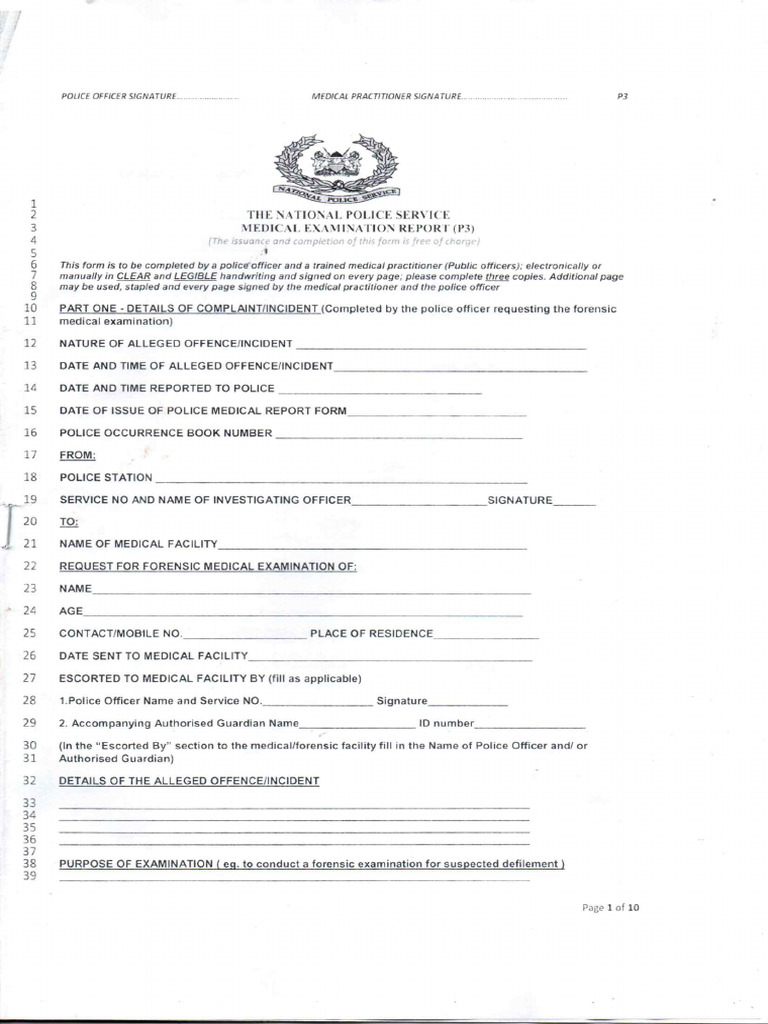 NPS P3 Form | PDF