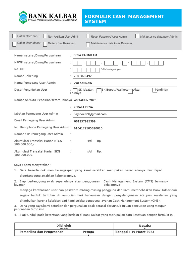 FORM CMS NEW | PDF