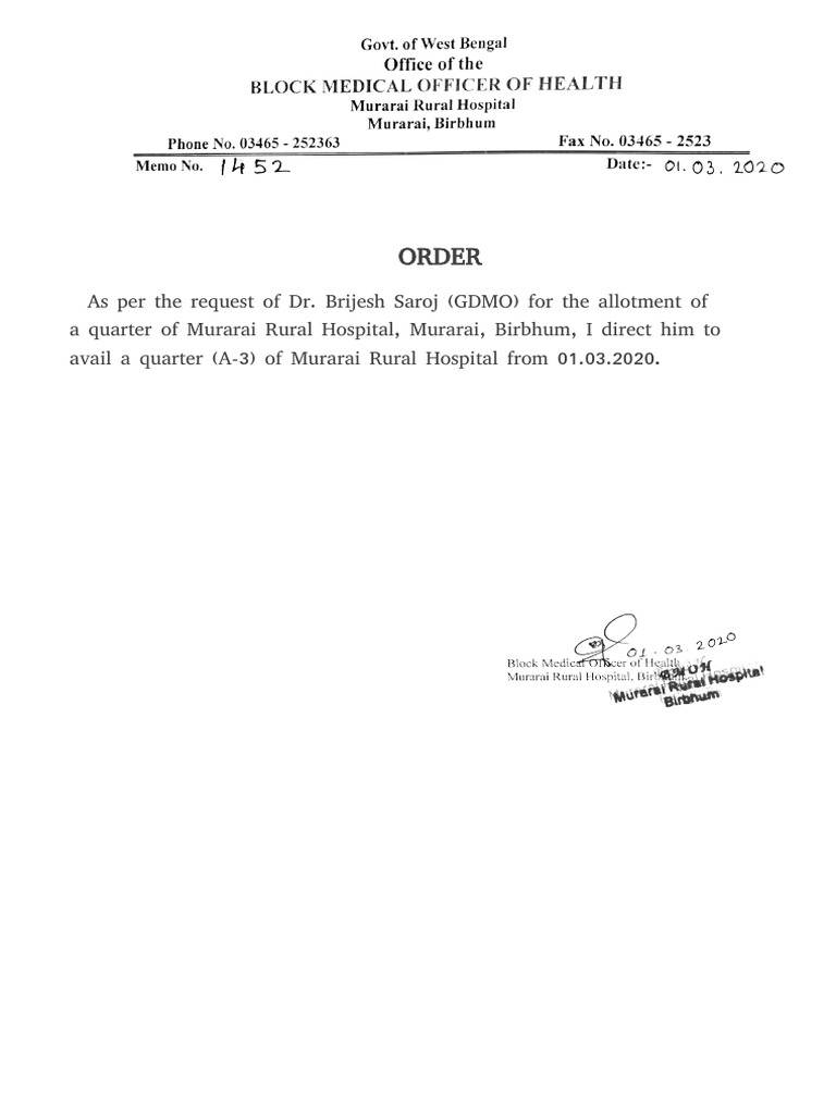 Murarai Rural Hospital-2 | PDF