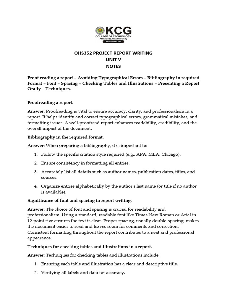 Unit V Notes-1 | PDF | Proofreading | Typography