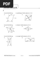Quadrilaterals: Grade 9 Mathematic Worksheet | PDF | Rectangle | Elementary Mathematics