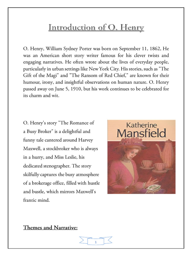 Introduction of O | PDF