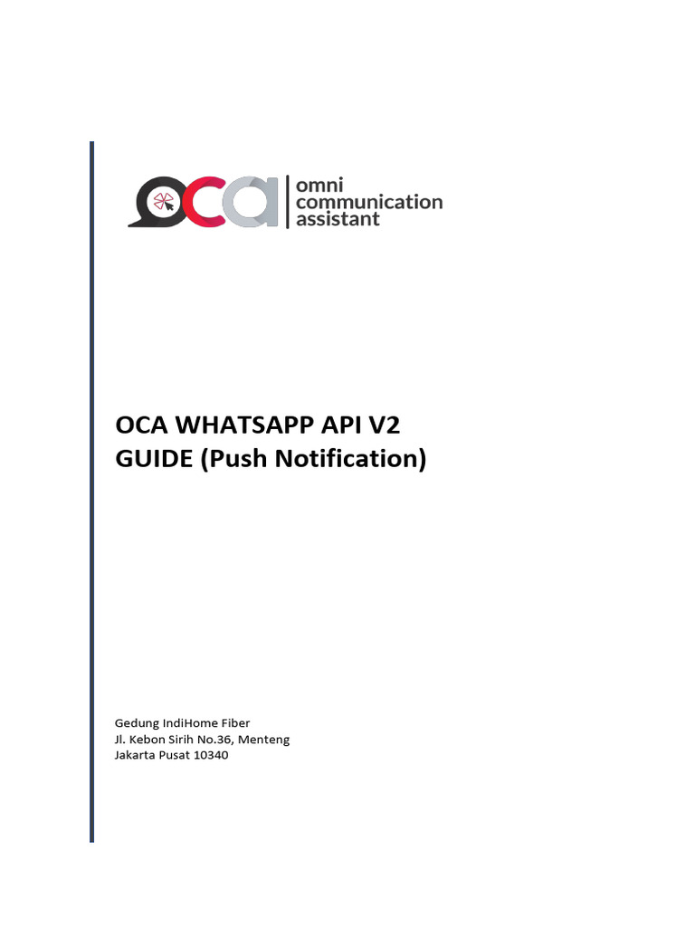WhatsApp API V2 Guide: Push Notifications | PDF | Software | Computing
