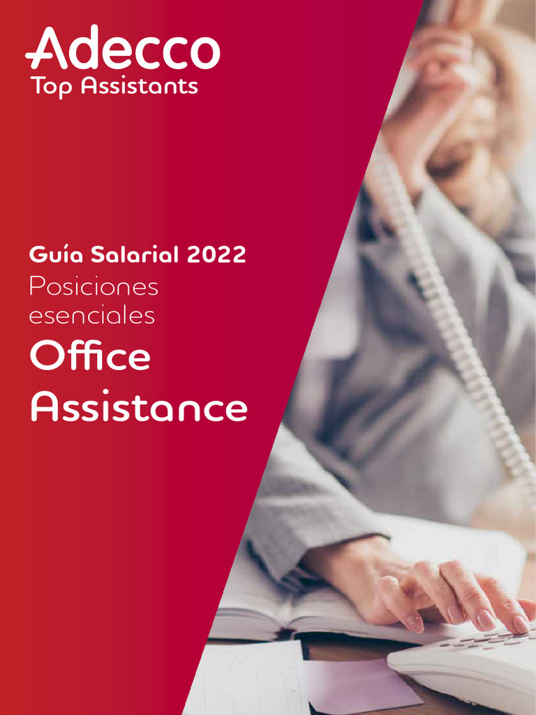 Guia Salarial Office Assistance 2022 - Adecco | PDF | Salario | Gestión de recursos humanos
