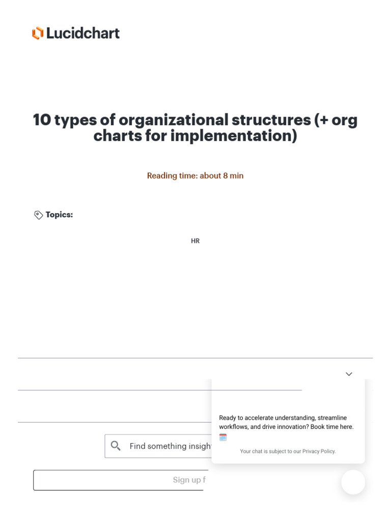 10 Types of Organizational Structures | PDF | Organizational Structure ...