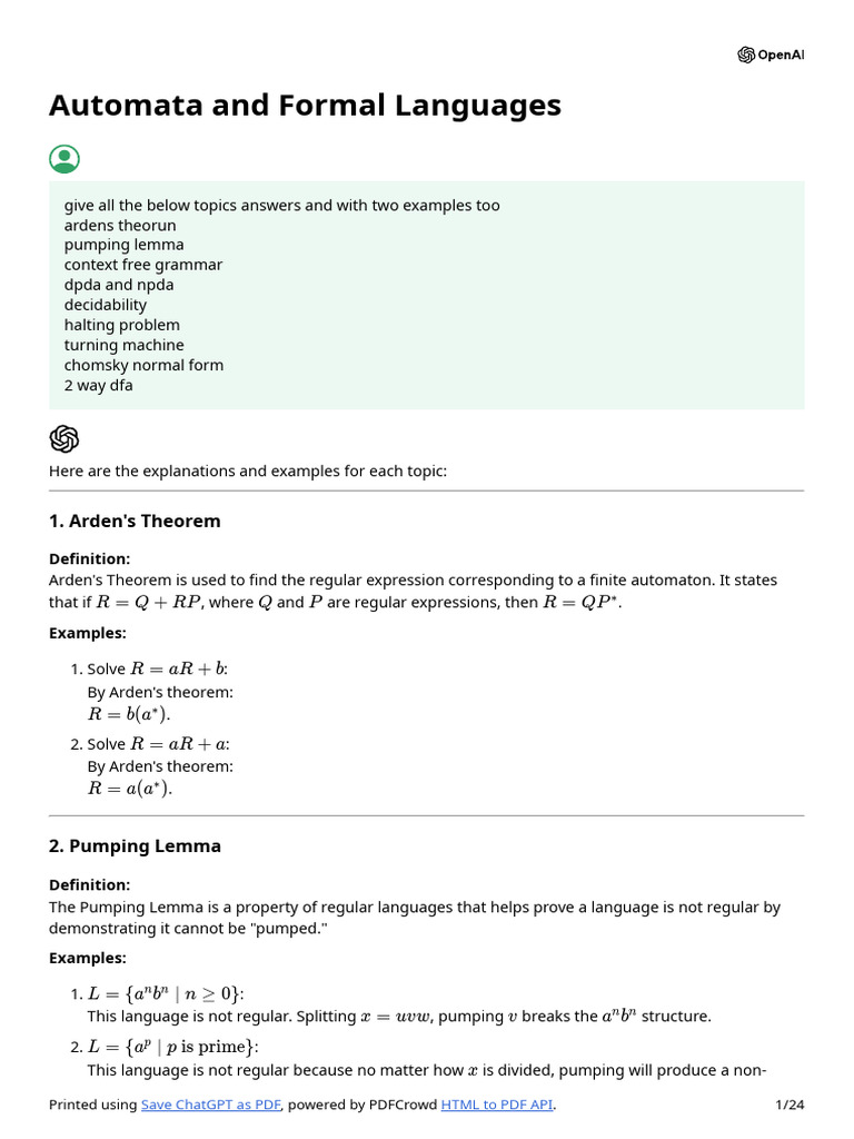 Formal Language Theory Guide | PDF | Automata Theory | Formalism (Deductive)