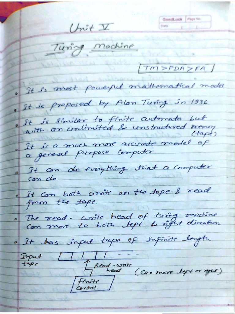 Unit 5 Turing Machine | PDF