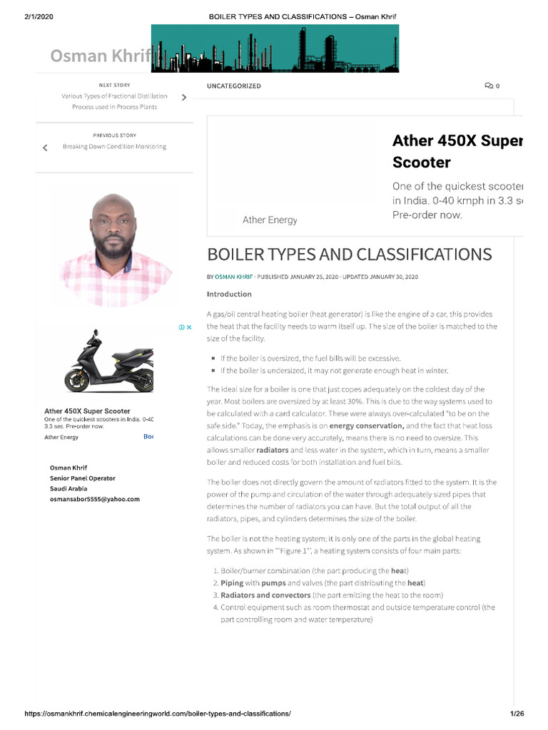 Boiler types | PDF