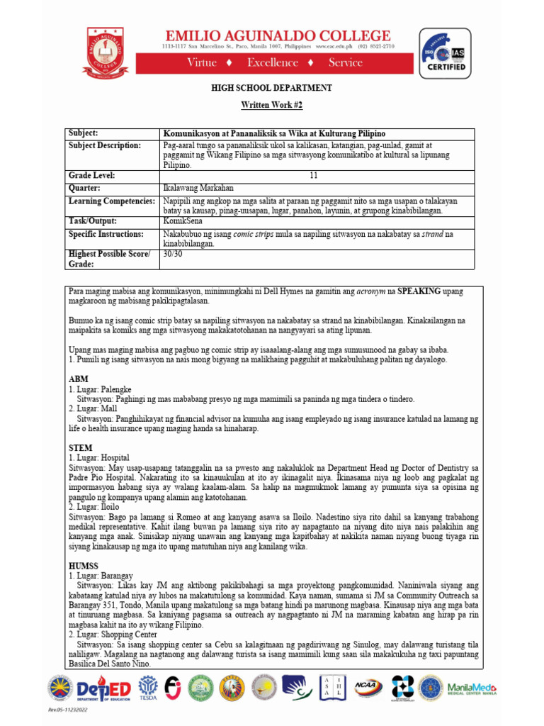 Cia WW2 Q2 Komiksena | PDF