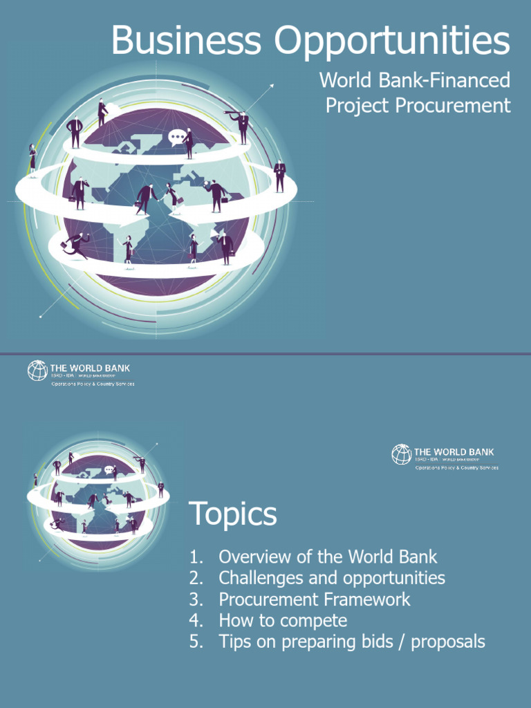 Overview of IPF Operations Procurement | PDF | World Bank | Procurement