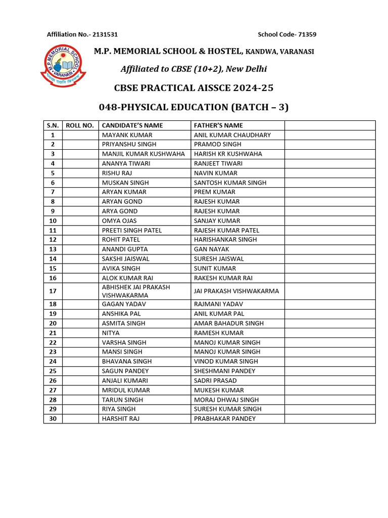 PHYSICAL Batch3 | PDF