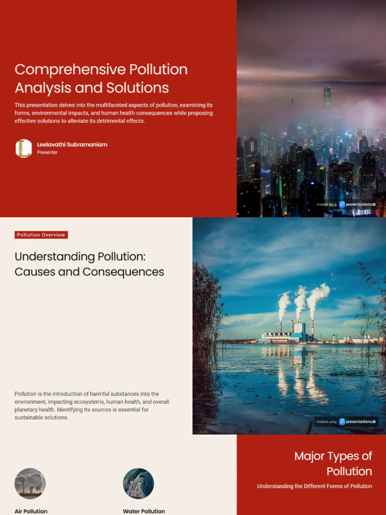 Pollution Analysis Presentation | PDF