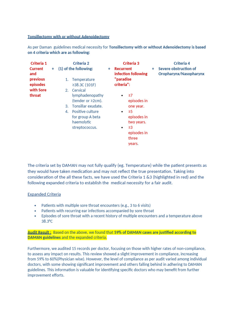 Tonsillectomy and Adenoidectomy | PDF | Medical Specialties | Clinical Medicine