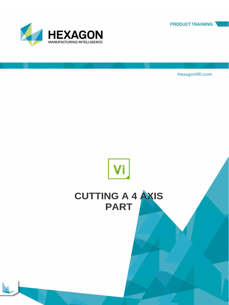 V2022 - Cutting A 4 Axis Part From Solid | PDF | Rotation | Copyright