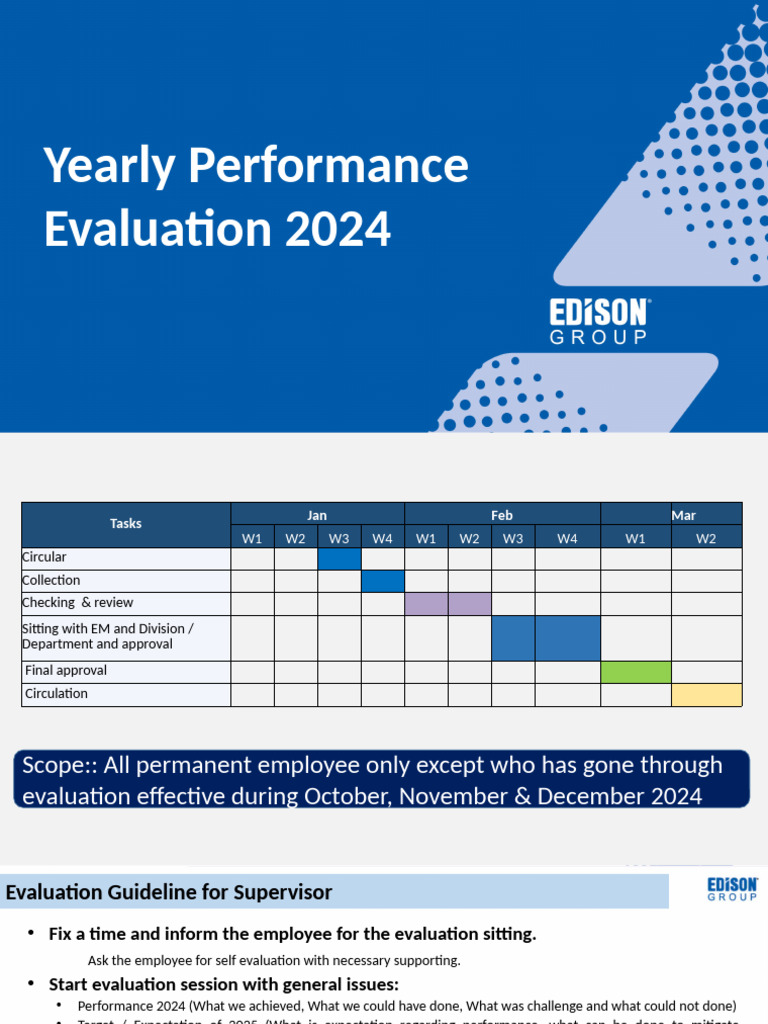 Yearly Performance Evaluation 2024guideline | PDF | Evaluation | Behavior Modification