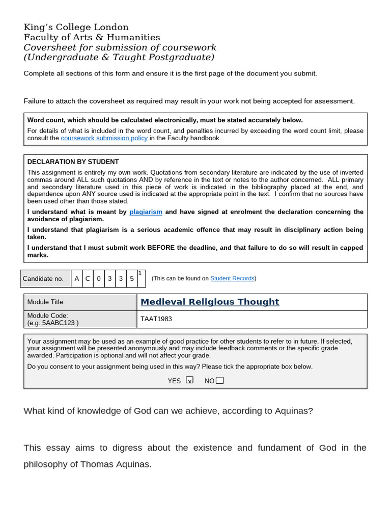 AC03351 - 7AAT1983Medieval Religious Thought | PDF | Existence Of God ...