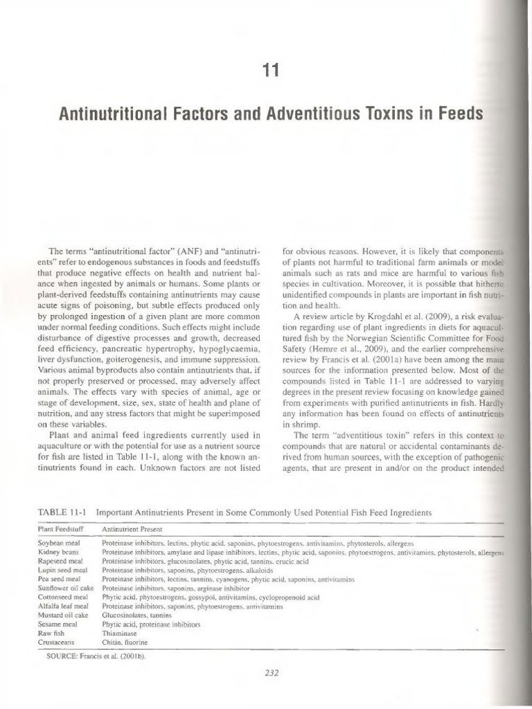 Anti nutrisi, toxin ikan dan udang - coll | PDF | Soybean | Digestion