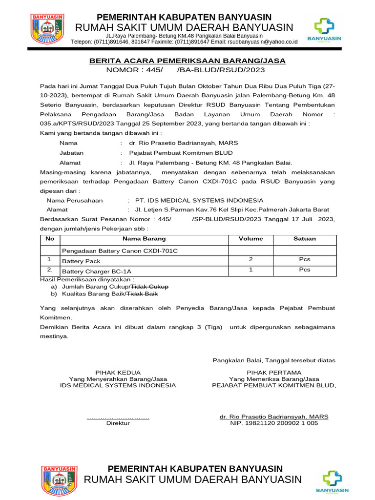 Format Ba Dengan Pesanan | PDF