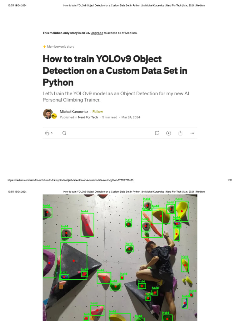 Train YOLOv9 for Custom Object Detection | PDF | Computing