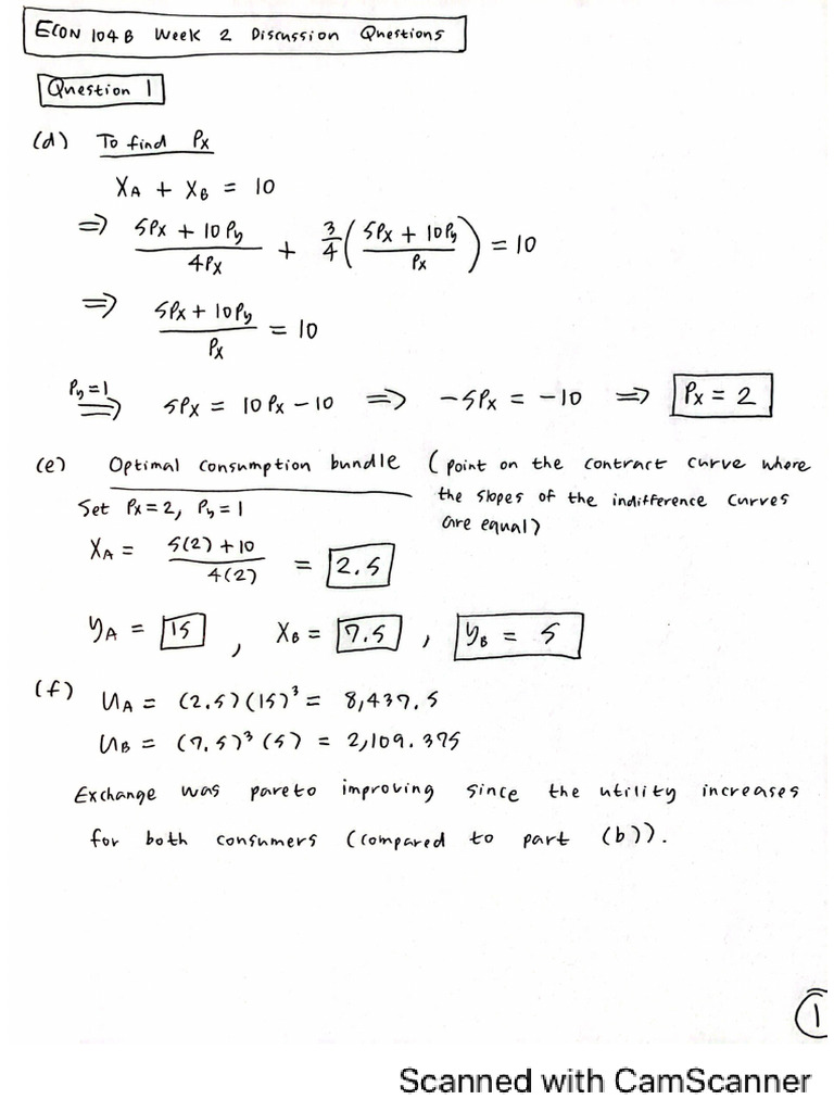 Week 2 Solutions | PDF