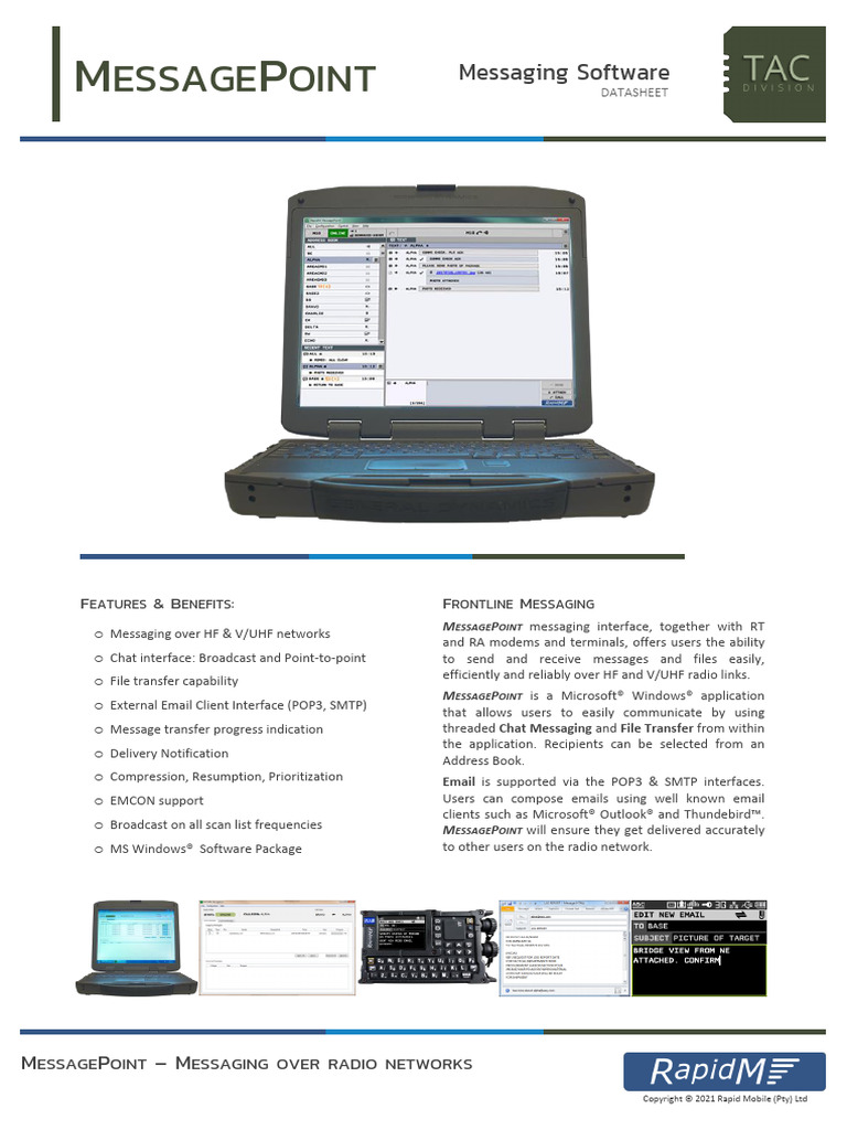RT MessagePoint-V4 Datasheet | PDF | Computer Network | Modem
