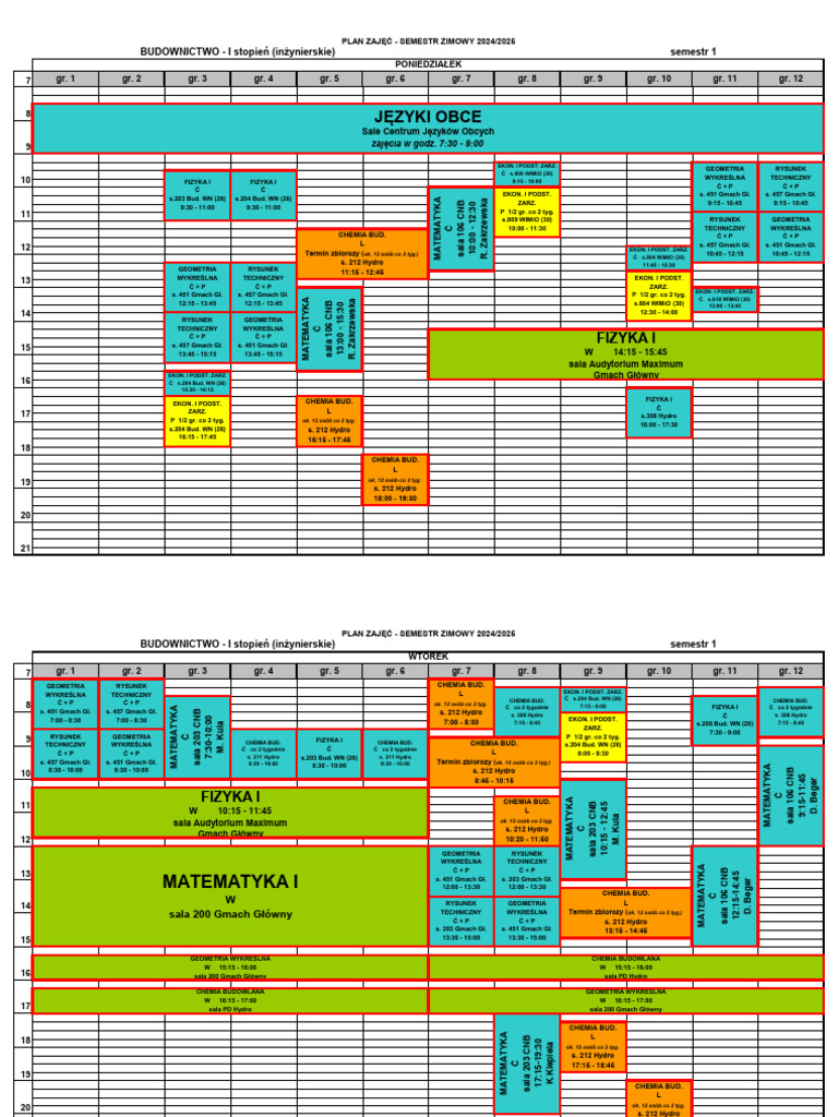 1B - I - 2024 - 2025 Semestr Zimowy | PDF