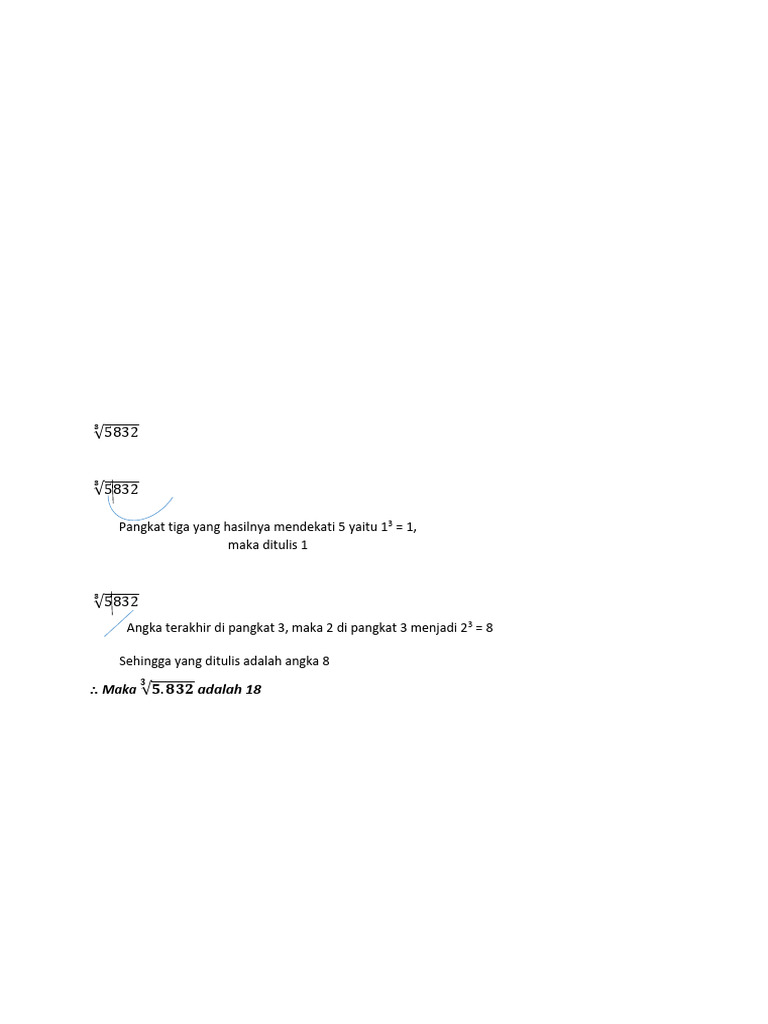 Akar Pangkat Tiga | PDF