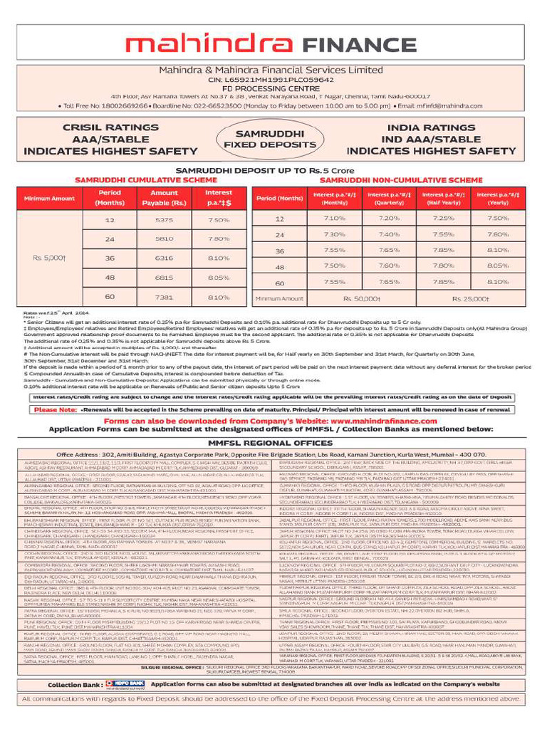 Mahindra Finance Application Form | PDF
