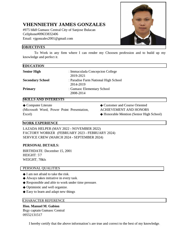 vj resume | PDF