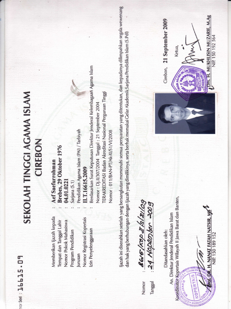 IJAZAH S1 | PDF