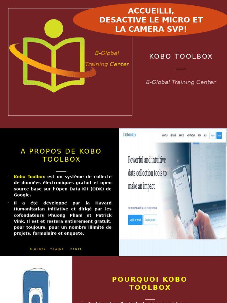 KOBO TOOLBOX COURS POWERPOINT À ENSEIGNER | PDF | jeu de Google | Application