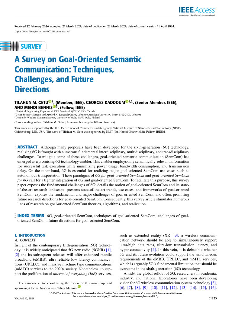 A Survey On Goal Oriented Semantic Communication Techniques Challenges And Future Directions