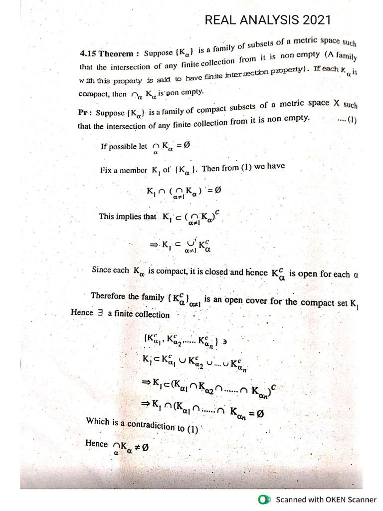 Real Analysis 2021 | PDF