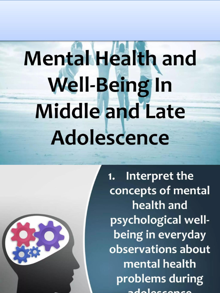 C2 Mental Health and Well-Being in Adolescence | PDF