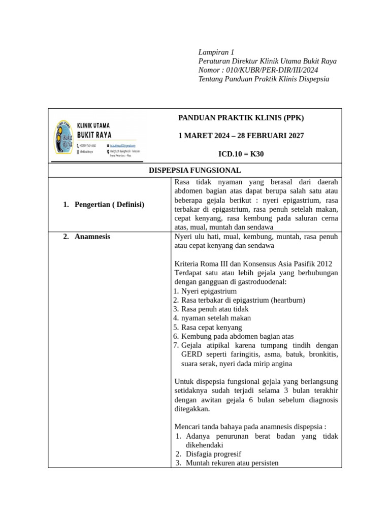 Lampiran SK PPK DISPEPSIA KUBR | PDF