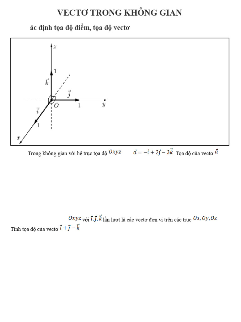 Vecto Trong Khong Gian | PDF