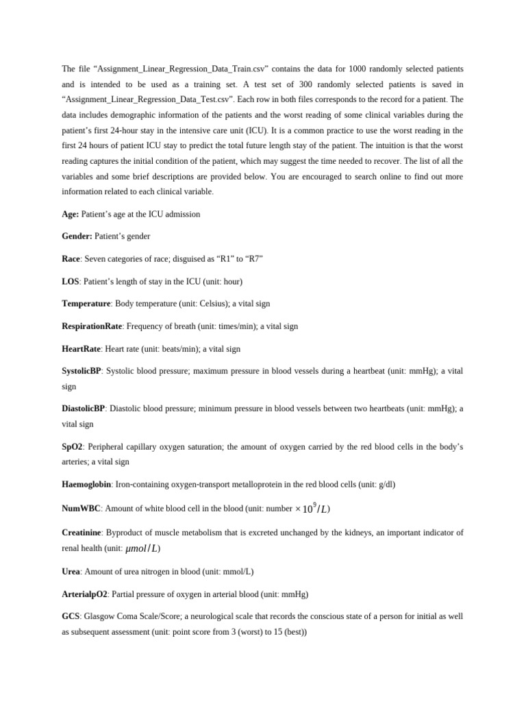 Assignment_Linear_Regression_Data_Description | PDF