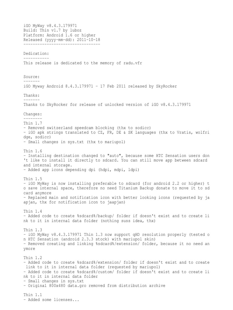 Readme | PDF | Installation (Computer Programs) | Computer File