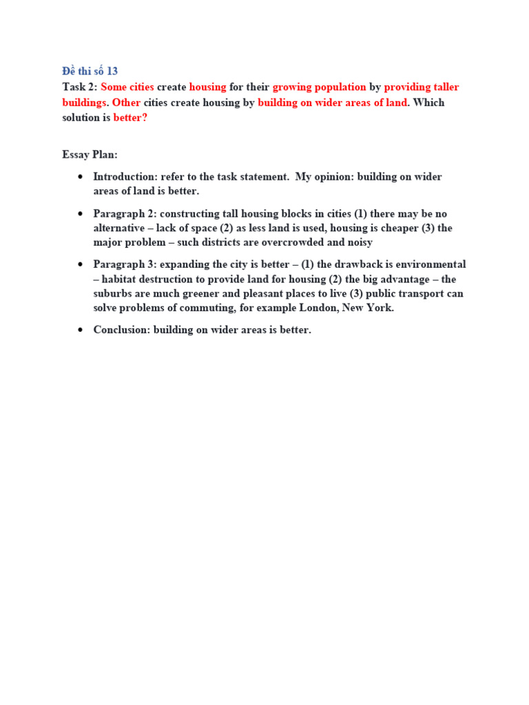 Opinion - Vertical vs Horizontal Building | PDF