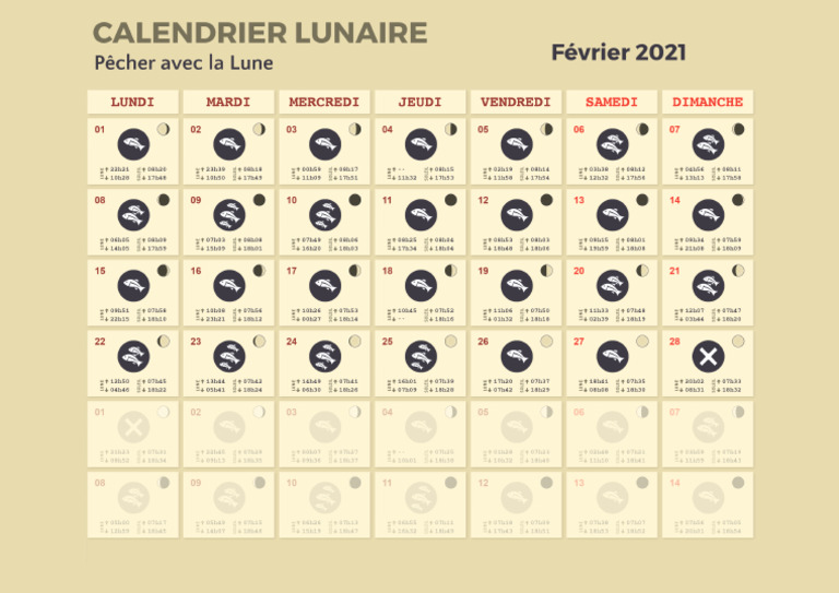Calendrier Fevrier | PDF