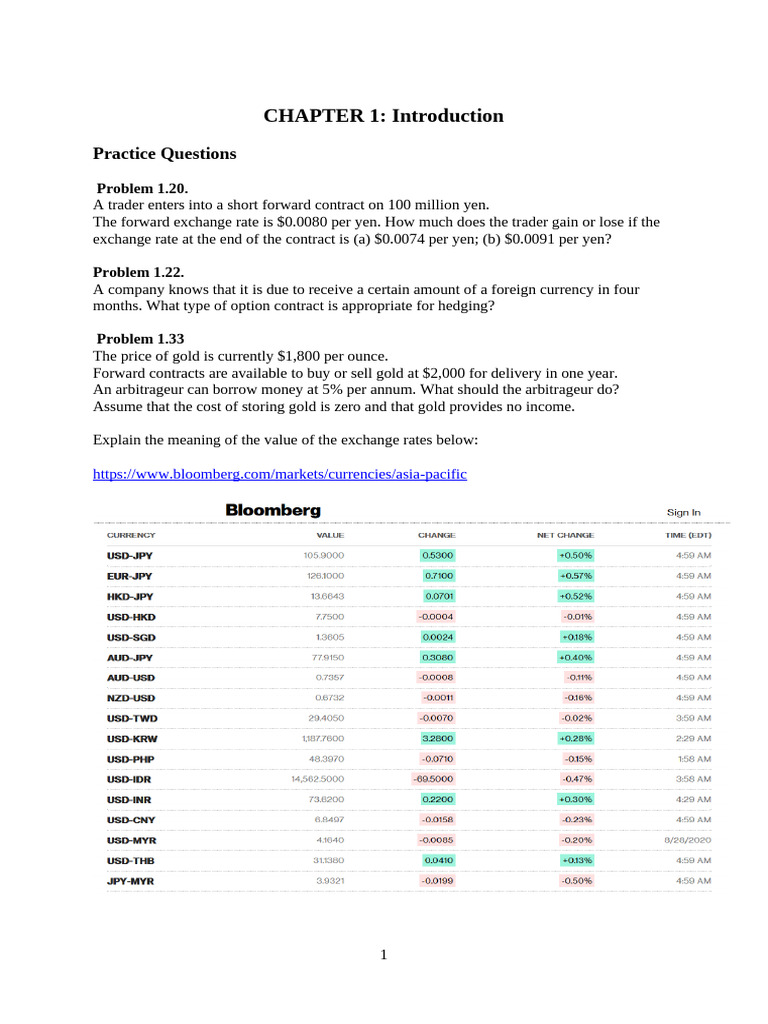 Forex and Gold Trading Problems | PDF