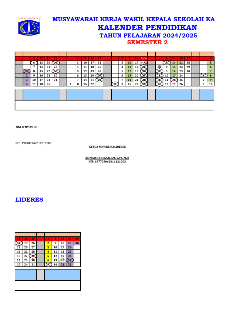 Analisis Kaldik SD Tahun 2024-2025 Semester 2 - MKWKS (3)-dikompresi | PDF