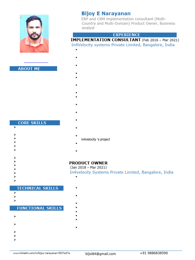 bijoy cv | PDF | Scrum (Software Development) | Project Management