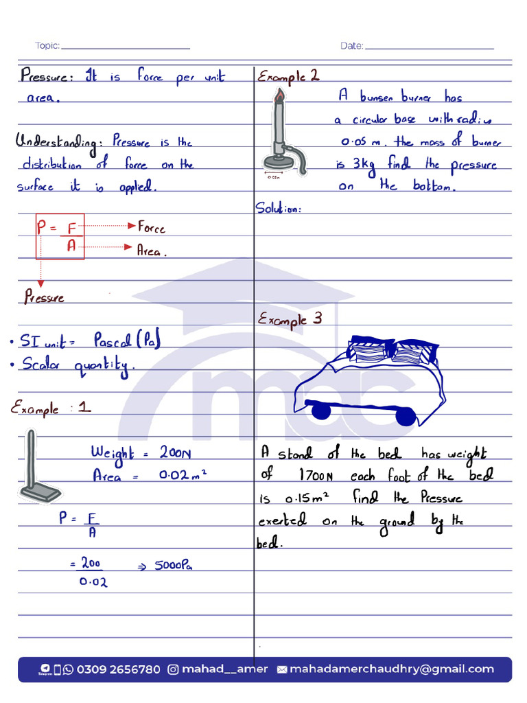 Pressure | PDF | Pressure | Liquids
