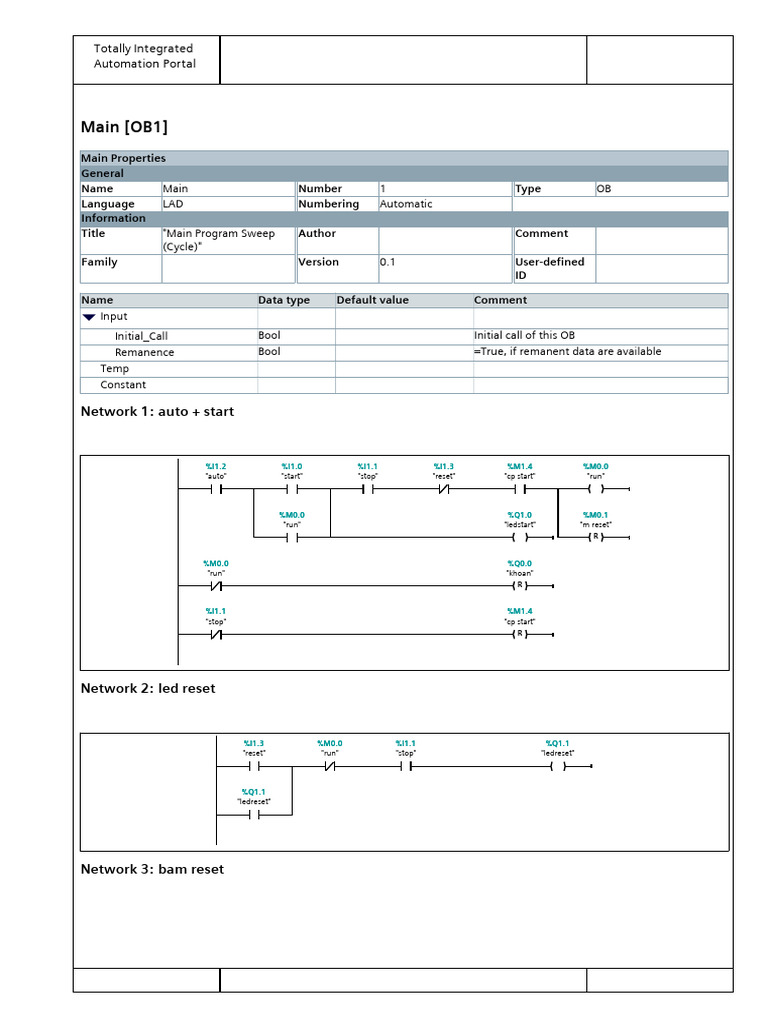 Thi Nghiem PLC 2024 - Hust - TIA Portal Tram3 Gia Cong | PDF | Computer Programming