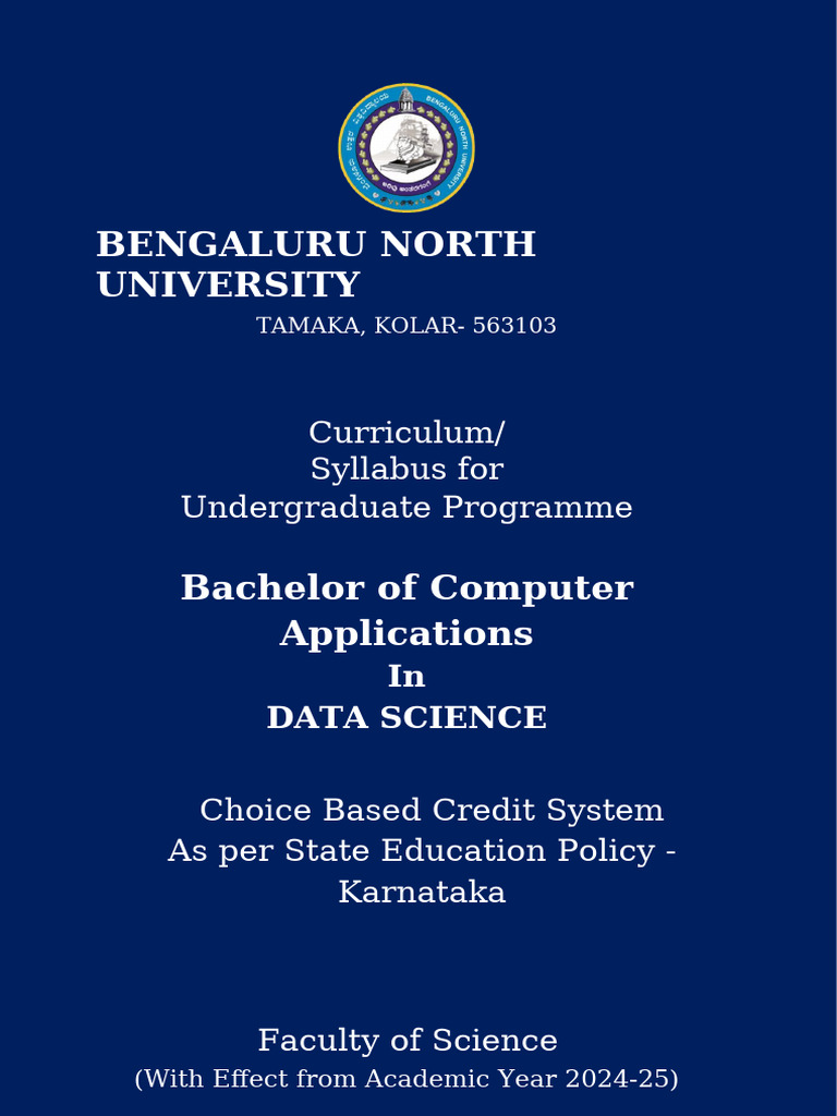 BCA Data Science R Programming Syllabus | PDF | Computer Program ...